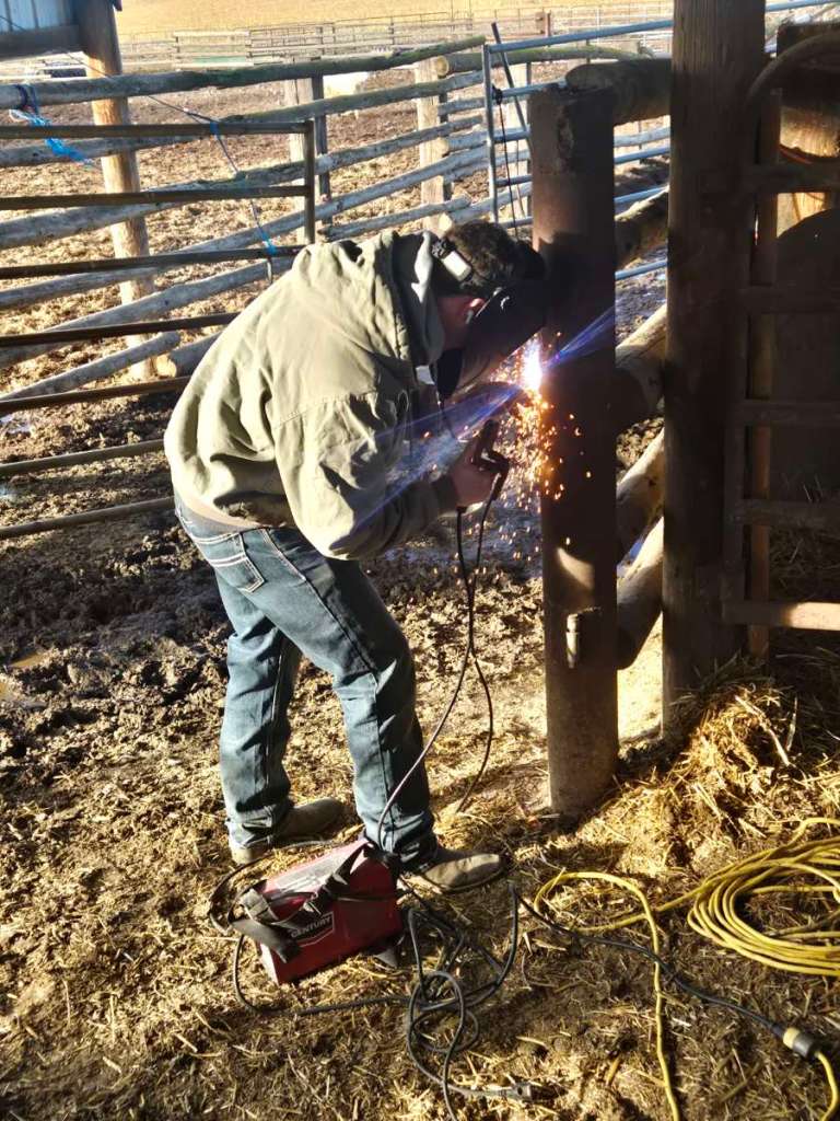 On the 1st Day of Ranching Welding up Gates | KT Ranch